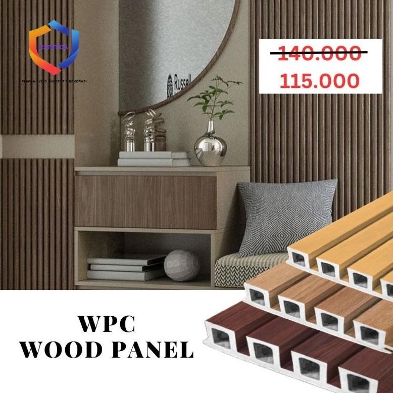 Jual eqw-68 WPC Wallpanel Wood Wall Panel Wallpaper Hiasan Dekorasi Dinding Kamar Rumah Termurah ...