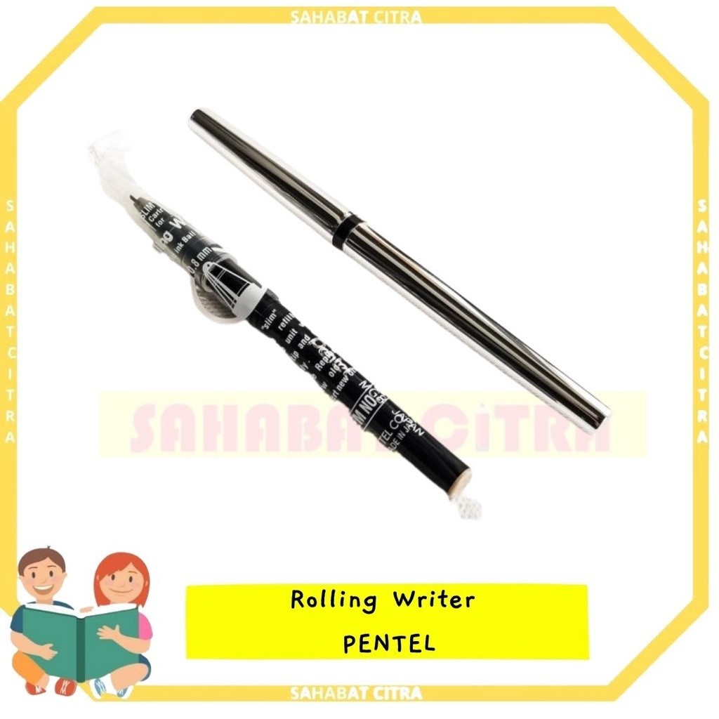 Jual BOLPEN / PULPEN ROLLING WRITER PENTEL PCS 铅笔 | Shopee Indonesia