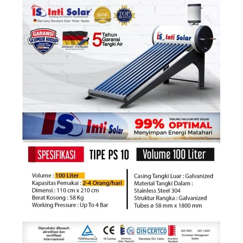Jual inti solar pemanas air seri ps10 | Shopee Indonesia