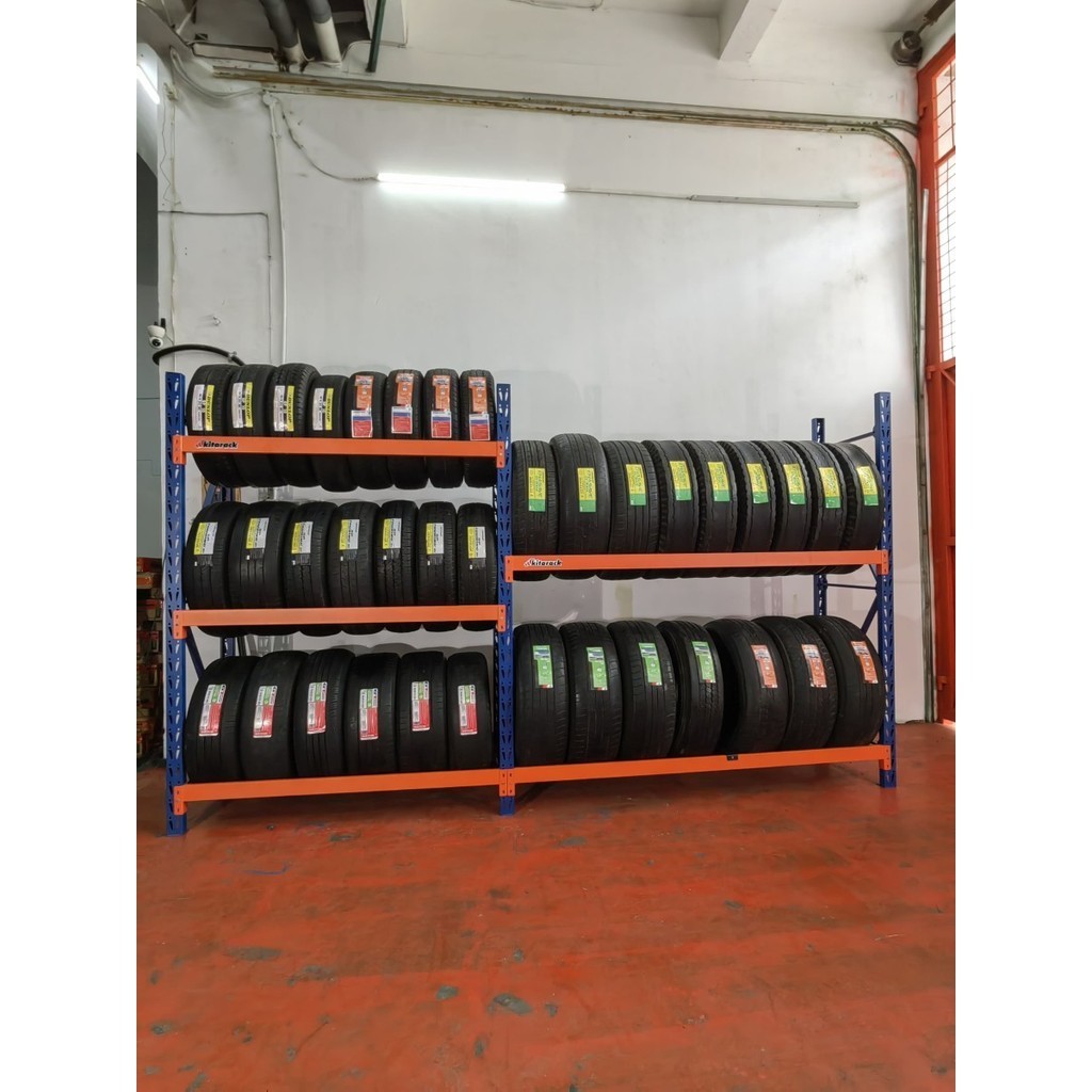 Jual Rak Besi Ban Motor Mobil 6TR2025B Rak Serba Guna Tire Rack 600Kg ...