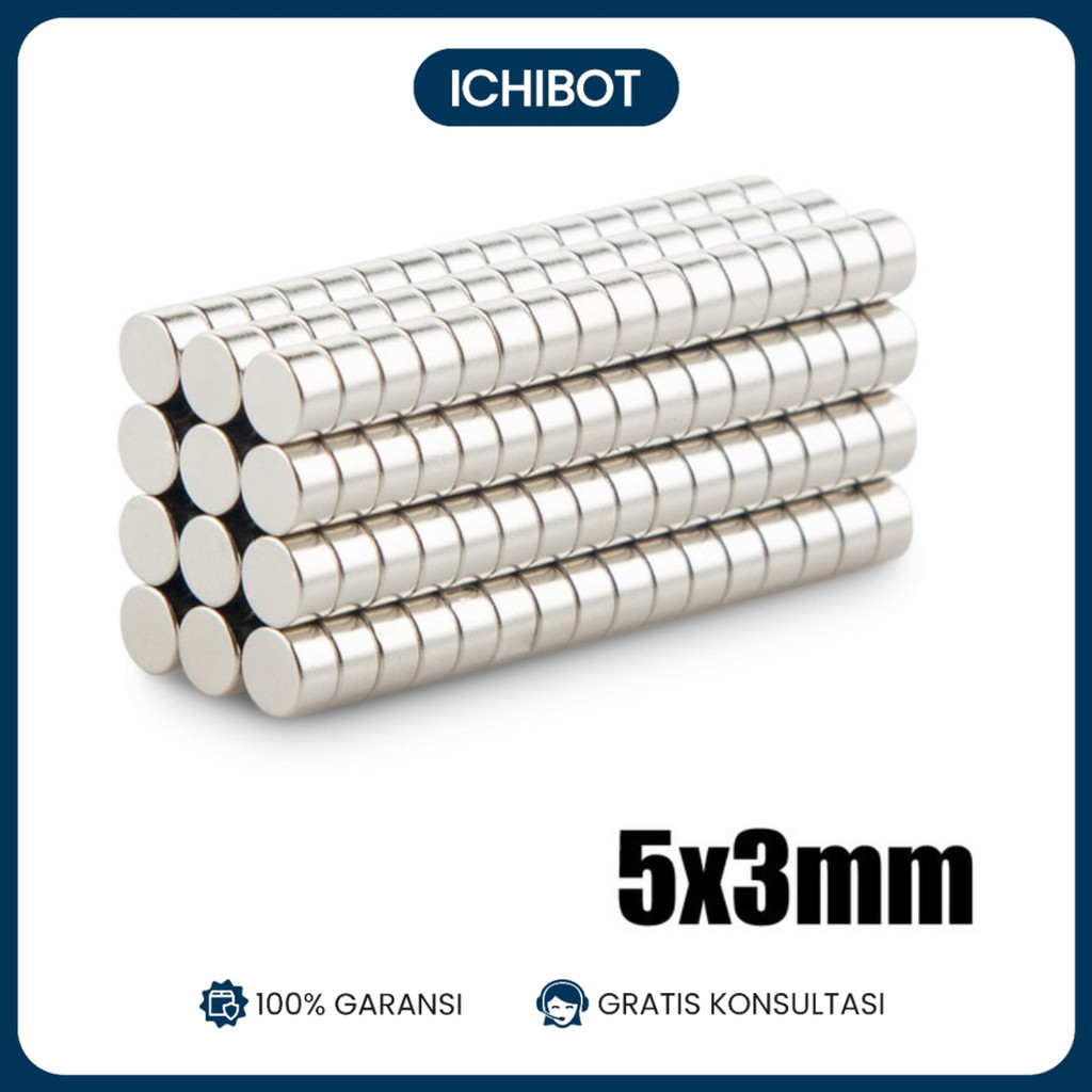Jual Magnet 5x3mm Neodymium Bulat NdFeB Kuat 5mm 3mm 5x3 mm Strong ...