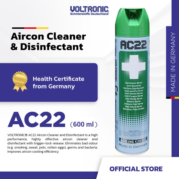 Jual Ready VOLTRONIC AC22 - Aircon + Evaporator Cleaner & Disinfectant ...