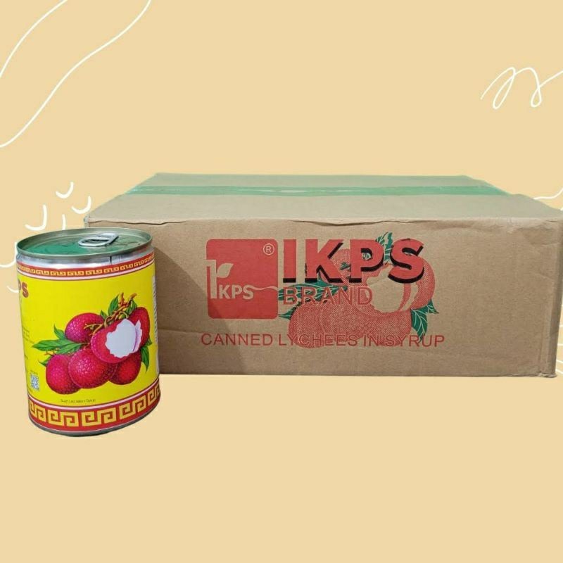 Jual IKPS Brand Lychee In Syrup Isi 12Pcs x 567Gr ( Buah Leci Kaleng ...