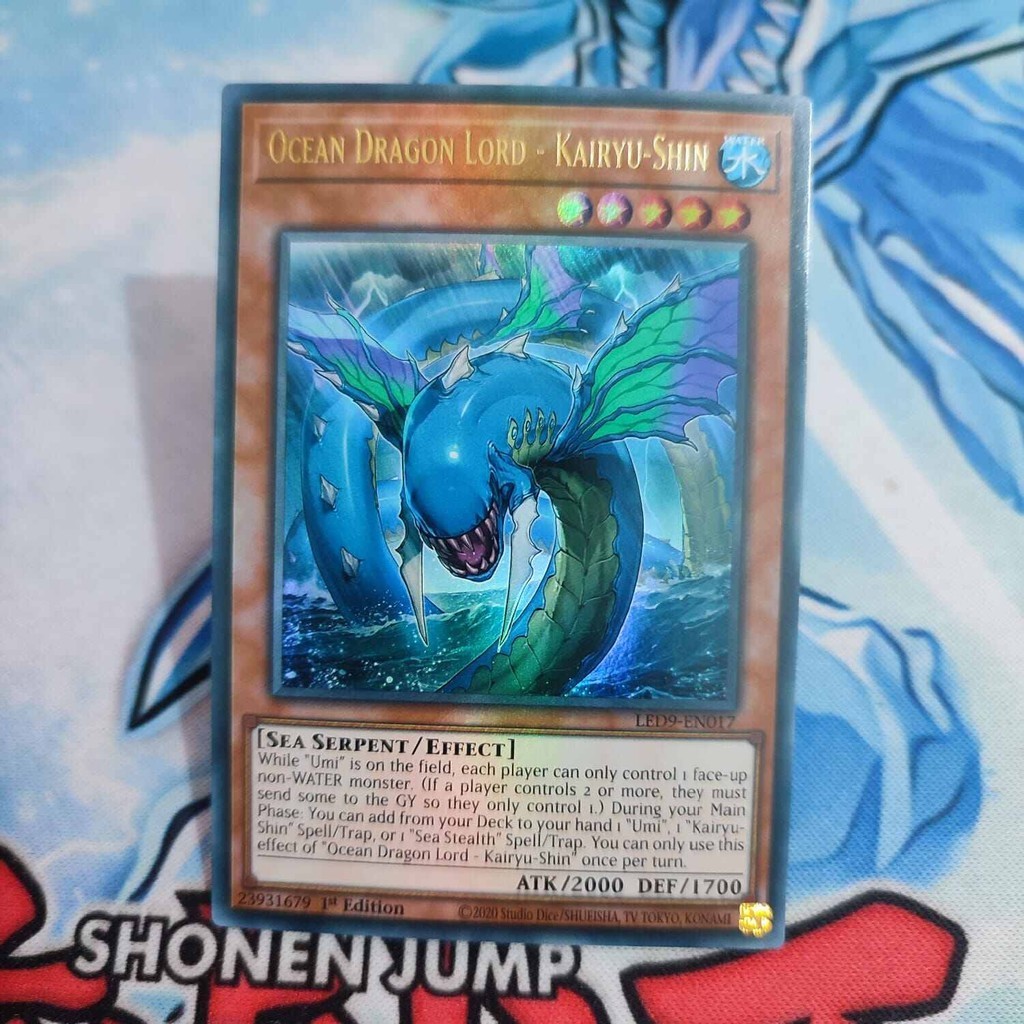 Jual yugioh ocean dragon lord kairyu shin LED9 ultra rare original ...