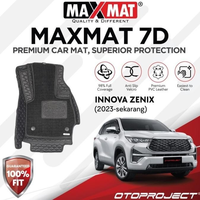 Jual NEW Karpet MAXMAT 7D Innova Zenix 2022 UP Coil Mat Full Bagasi ...