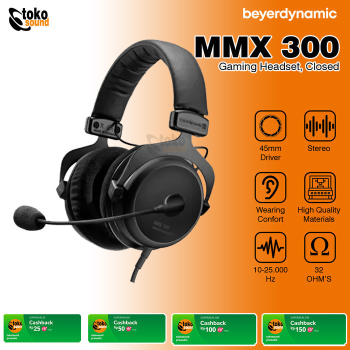 Jual Beyer MMX 300 2nd Gen - Closed Headset | Shopee Indonesia