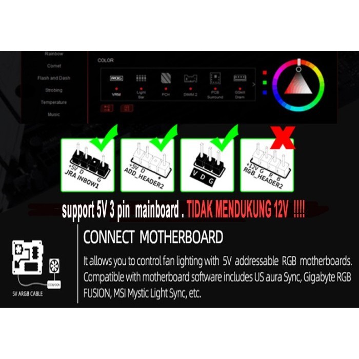 Jual Coolmoon Remote Hub Kontroler Argb Pwm Fan Syncron Controler ...