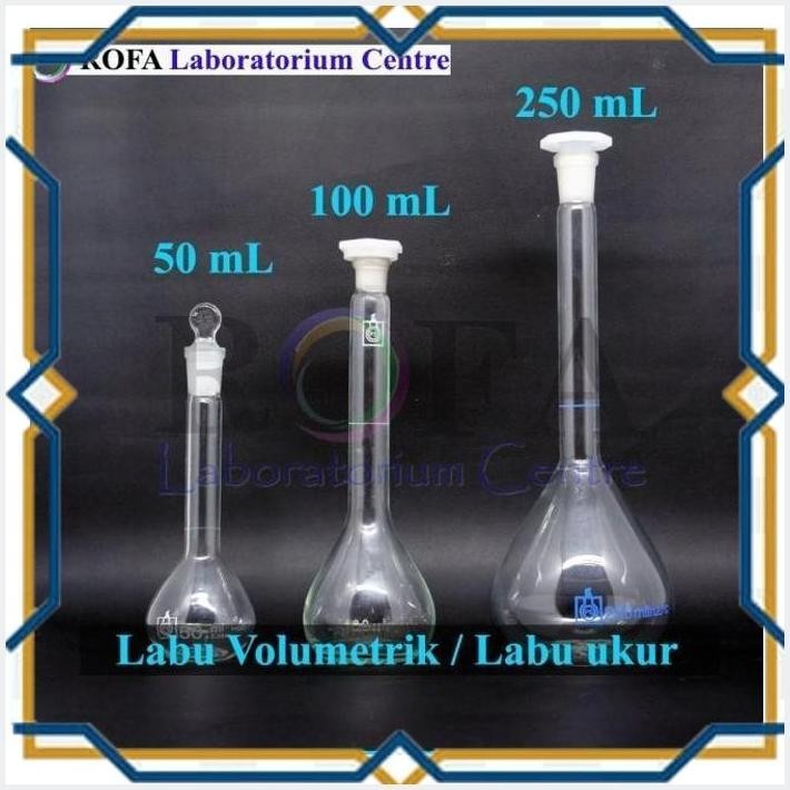 Jual [ROF] LABU VOLUMETRIK / LABU UKUR / LABU TAKAR / VOLUMETRIC FLASK 250 ML | Shopee Indonesia