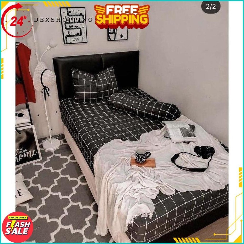 Jual Seprei Estetik 90X200 Motif Emily Kotak2 Marble Series Bublegum ...