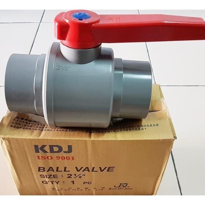 Jual BALL VALVE 2 1/2" INCH POLOS KDJ/STOP KRAN 2,5 IN PVC/BALVALVE ...