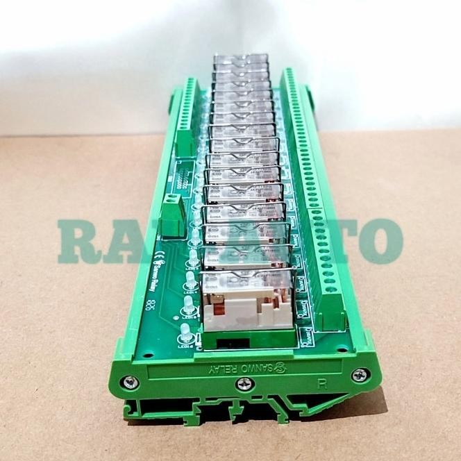 Jual Module Relay 16 Channel 24Dc For Output Transistor Plc W/Led ...