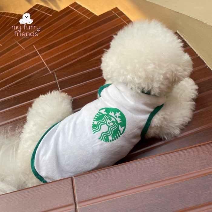 Jual Kaos kutung anjing baju anjing Dog Cloth Dog shirt starbucks MADE ...