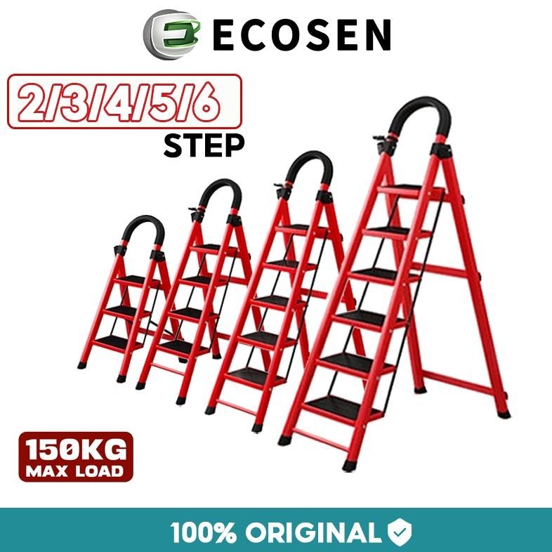 Jual ECOSEN 2/3/4/5/6 Tangga Rumah Lipat Tangga Besi Lipat Langkah Household Steel Ladder ...