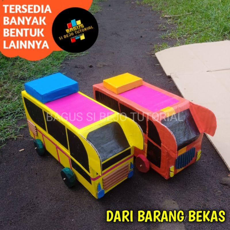 Jual MOBIL MOBILAN BUSWAY DARI KARDUS SEBAGAI MINIATUR TUGAS PRAKTEK ...