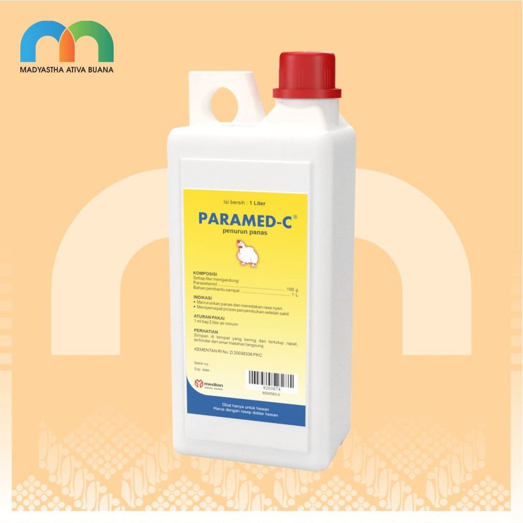 Jual Paramed Cair 1 L Medion Obat penurun panas Ayam | Shopee Indonesia