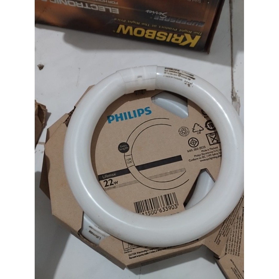 Jual Lampu Bulat TL 22 Watt Life max Philips | Shopee Indonesia