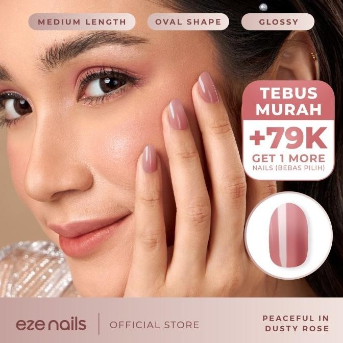 Jual Eze Nails -Peaceful in Dusty Rose Spot On Manicure (Kuku Palsu Tempel) | Shopee Indonesia