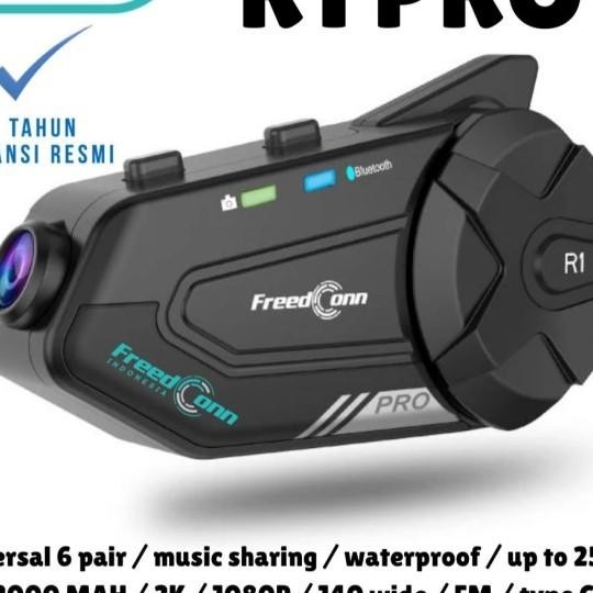 Jual Intercom Freedconn R1 Pro Bluetooth Helm Camera 2K 140 Wide ...