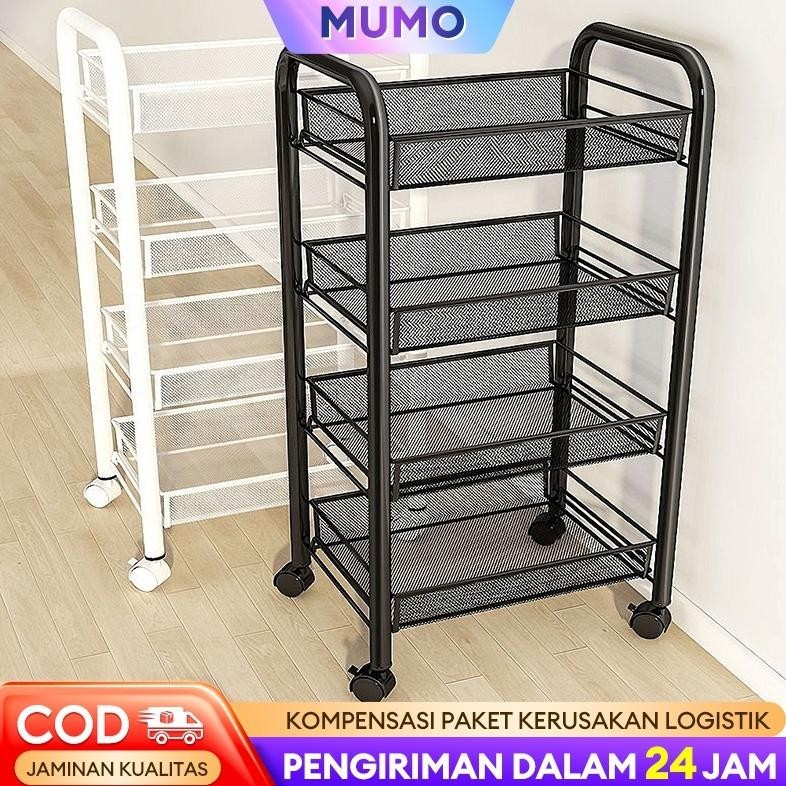 Jual Rak Troli Susun Rak Roda Rak Lantai Beroda Rak Ruang Tamu Rak ...