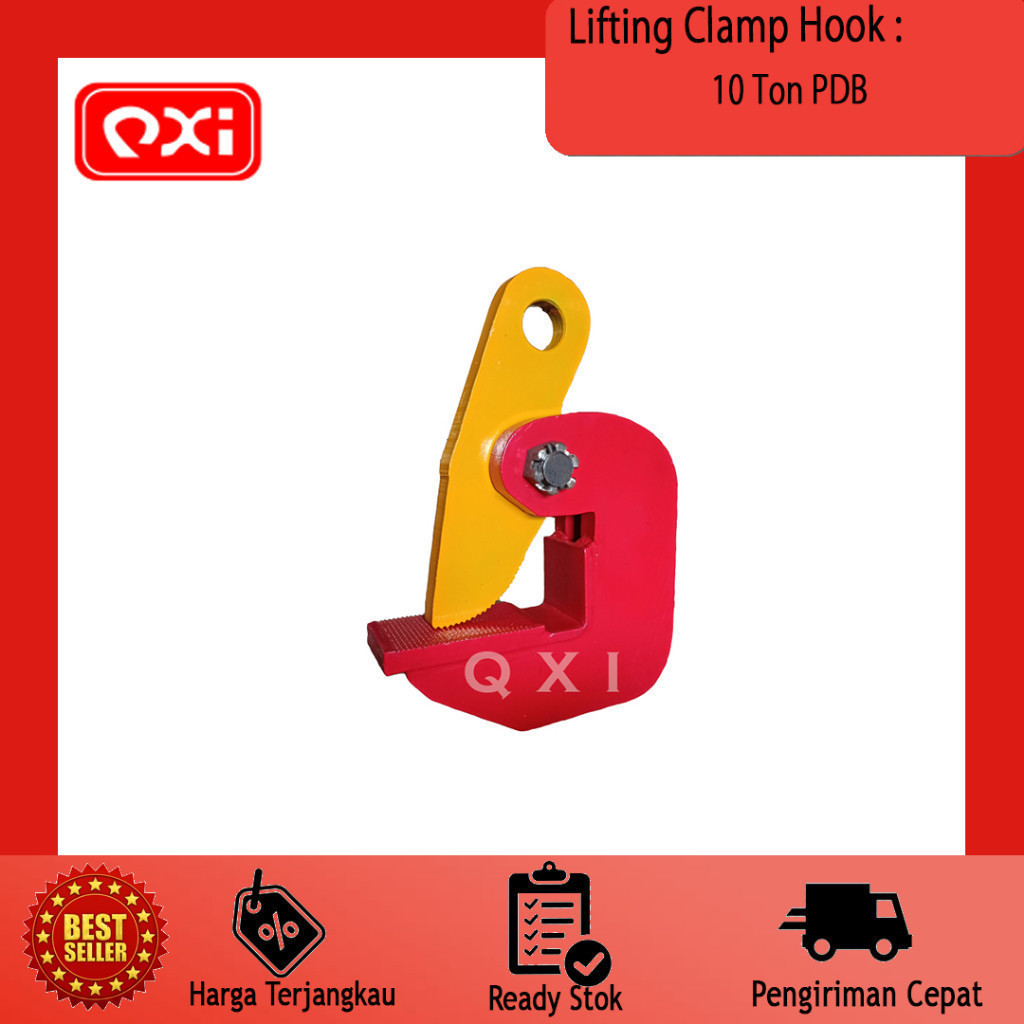 Jual Lifting Clamp Hook Horizontal 5 Ton / Alat Angkat Plat 10 Ton PDB ...