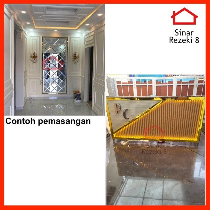 Jual Edging Hpl Gold Mirror 100 Mm / Emas Pinggiran Meja Kayu Taco Pvc ...