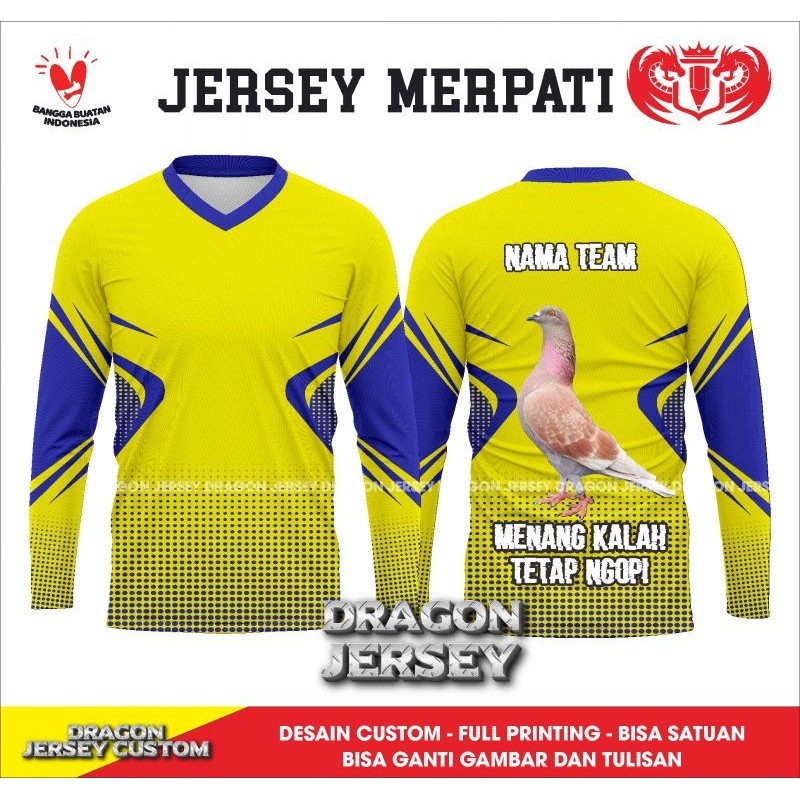 Jual JERSEY MERPATI CUSTOM DESAIN PRINTING | Shopee Indonesia