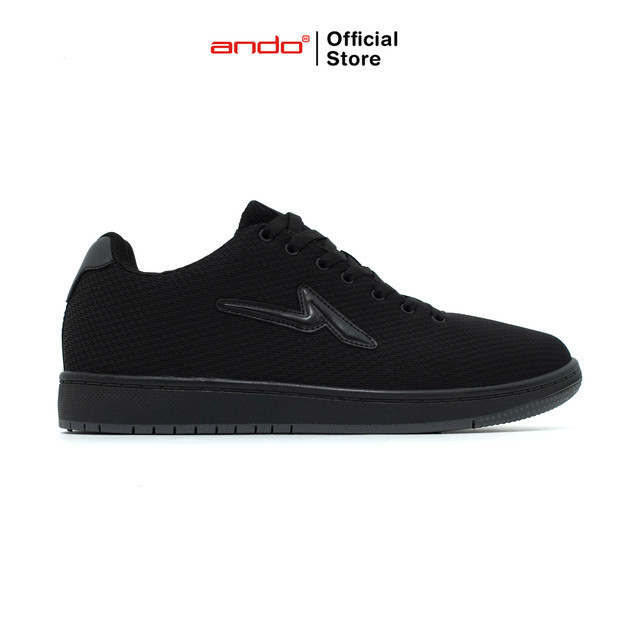 Jual Ando Official Sepatu Sneakers Ryota Pria Dewasa - Hitam/Hitam ...