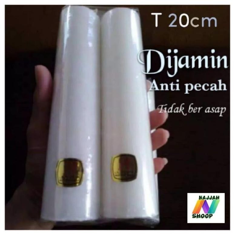 Jual Lilin Besar/Lilin Doa Putih 2Pcs 5X20Cm | Shopee Indonesia