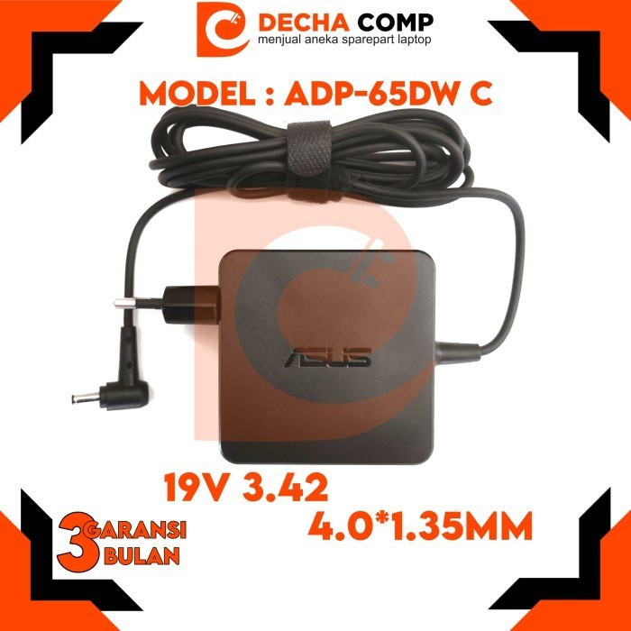 Jual Adaptor Charger Original Laptop Asus Model Adp-65Dw C 19V 3.42A | Shopee Indonesia