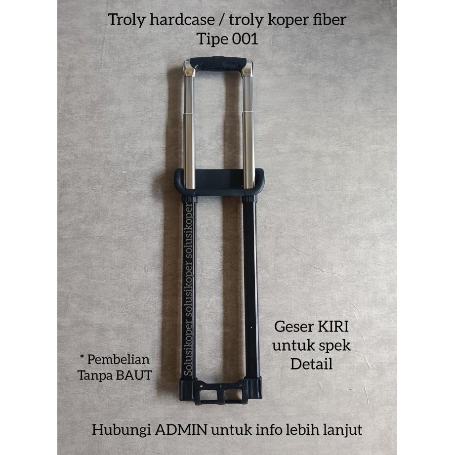 Jual troly koper fiber troly hardcase troly FIBER troly pakaian troly ...