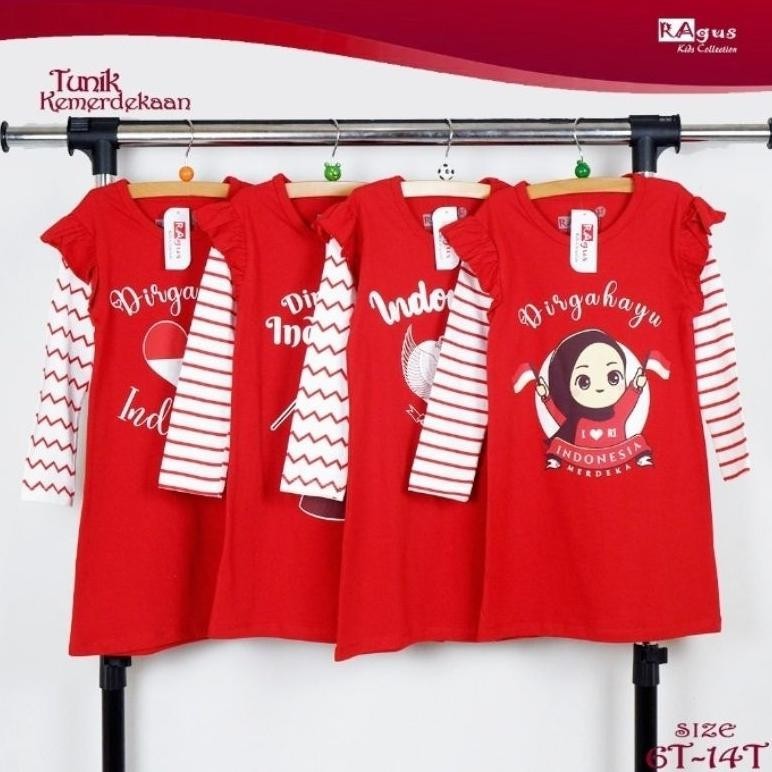 Jual SALE tunik kaos kemerdekaan/kaos merah putih/kaos tema kemerdekaan ...