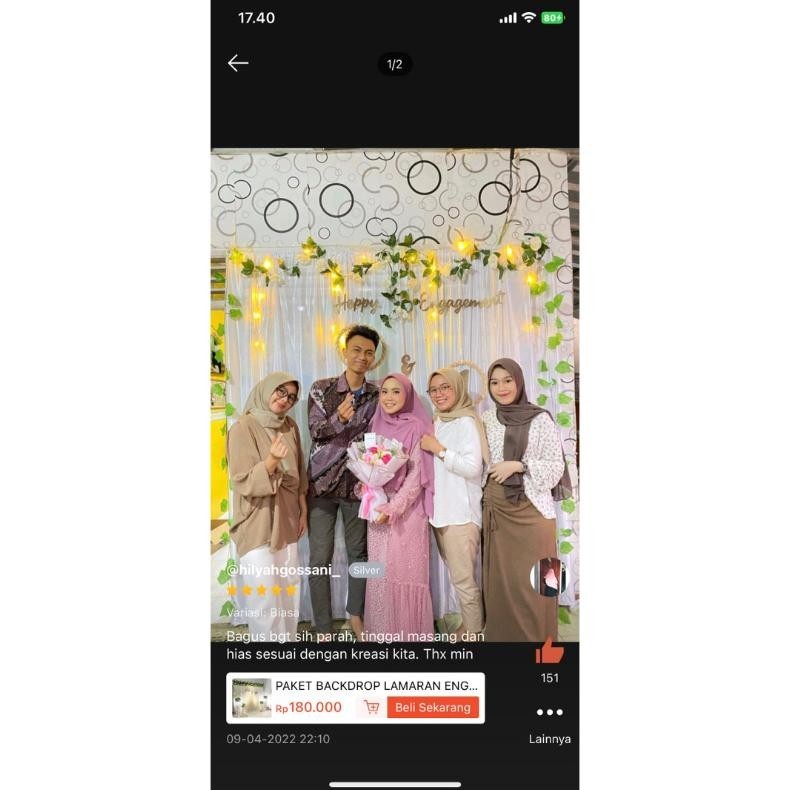 Jual gh-45 PAKET BACKDROP LAMARAN ENGAGEMENT DEKORASI SET PHOTO BOOTH ...