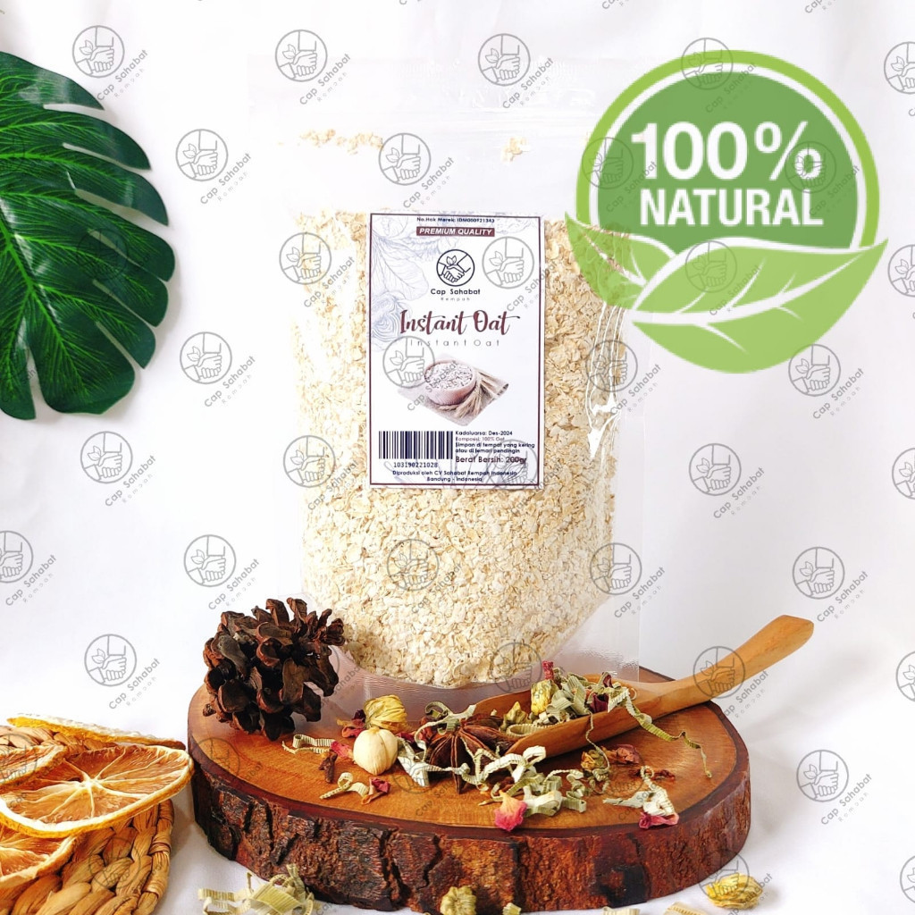 Jual 200gr Instant Oats / Quick Rolled Oat / Gandum Utuh / JSR 100% ...