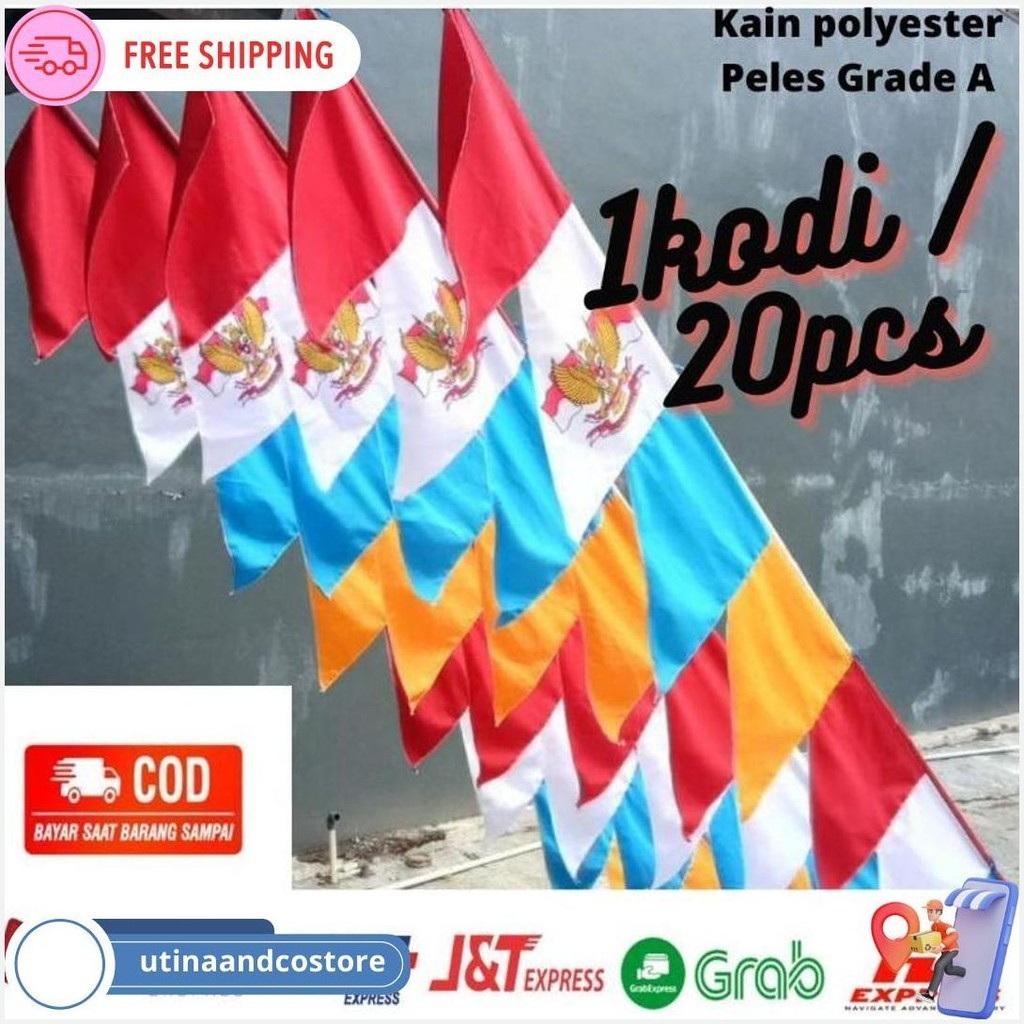 Jual UMBUL UMBUL BENDERA MERAH PUTIH HARGA 1KODI UMBUL UMBUL GARUDA UMBUL UMBUL GEREGAJI BISA ...