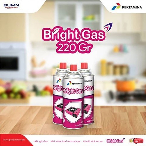 Jual Bright Gas Can / Gas Portable 220 Gram ( 1 dus ) | Shopee Indonesia