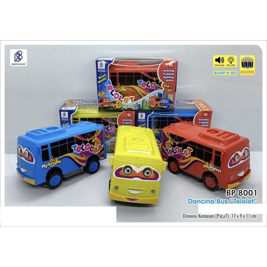 Jual MAINAN BUS TELOLET DANCING BP8001 | Shopee Indonesia