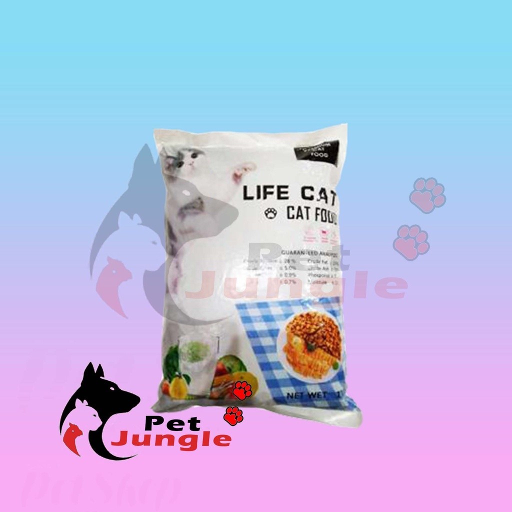 Jual MAKANAN KUCING LIFE CAT DRY FOOD 1KG | Shopee Indonesia