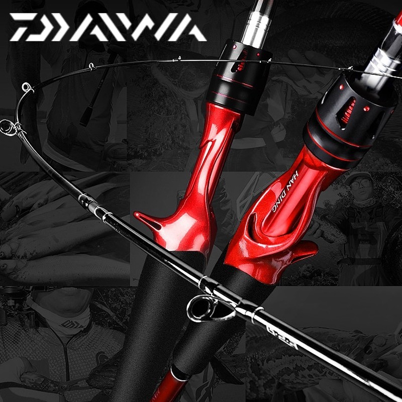 Jual Indonesia Spot Daiwa Joran Carbon Solid Joran Pancing Spinning Joran Tegek Ruas Pendek Kaku ...