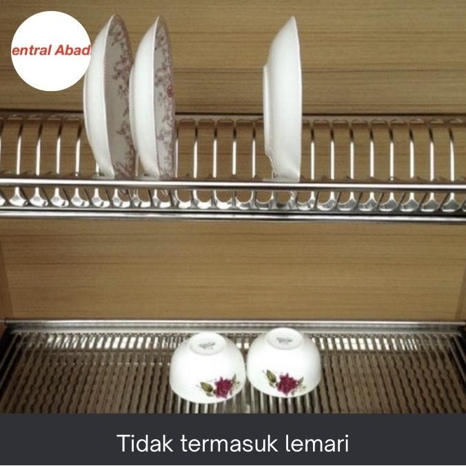 Jual rak piring stainless kitchen set 60cm | Shopee Indonesia