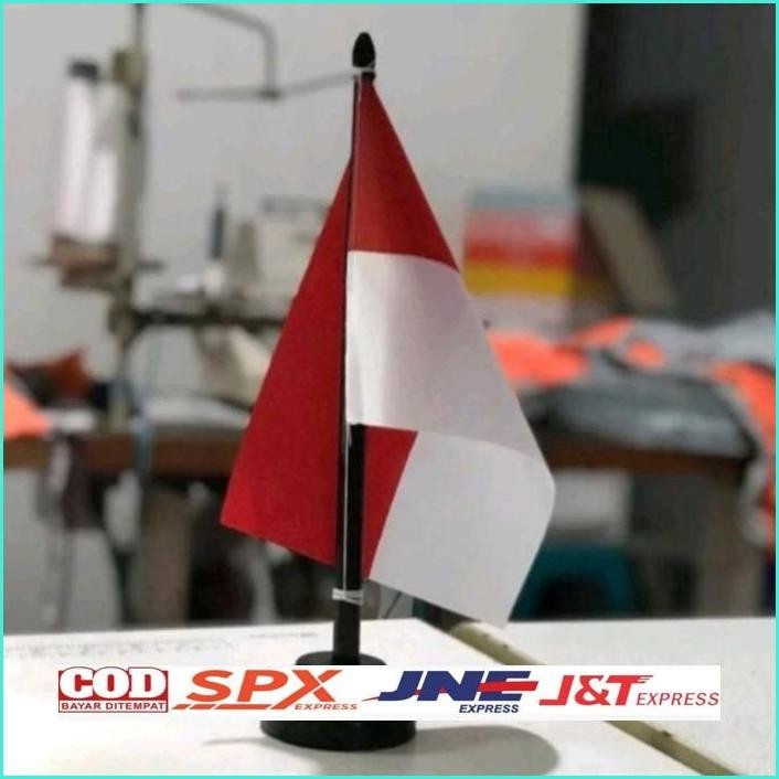Jual New Arrival Bendera Meja + Tiang Bendera Meja Merah Putih 1 Set ...