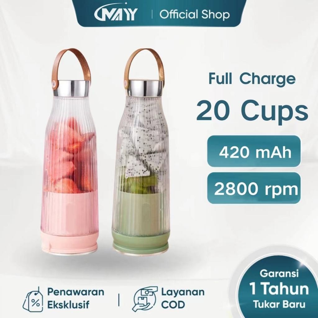 Jual Juice Blender Portable Kekuatan Tinggi 6 Pisau Juicer Botol ...