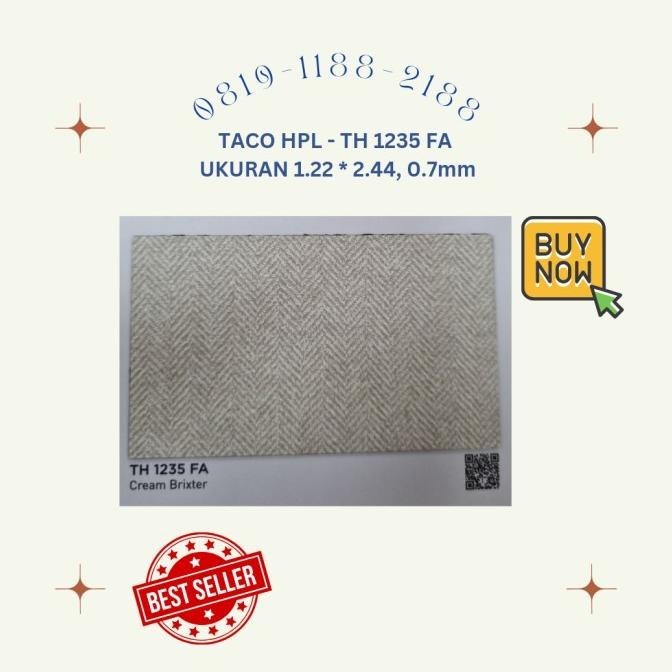 Jual Sale Besar Taco Hpl - Th 1235 Fa / Th 1235Fa - Cream Brixter ...