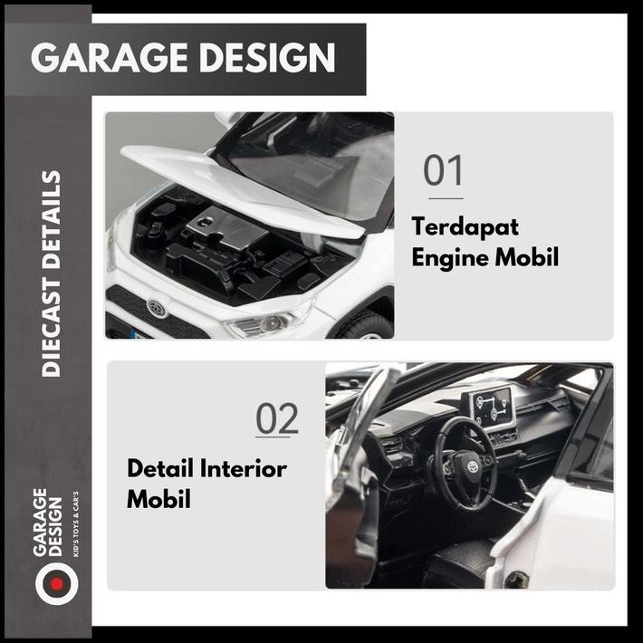 Jual HOT DEAL DIECAST 1:32 TOYOTA RAVA - MINIATUR MOBIL PAJANGAN PUTIH ...