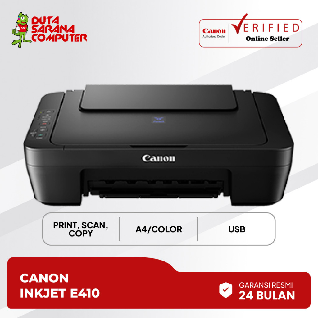 Jual Printer Canon Pixma E-410 E410 E 410 Murah Garansi resmi | Shopee ...