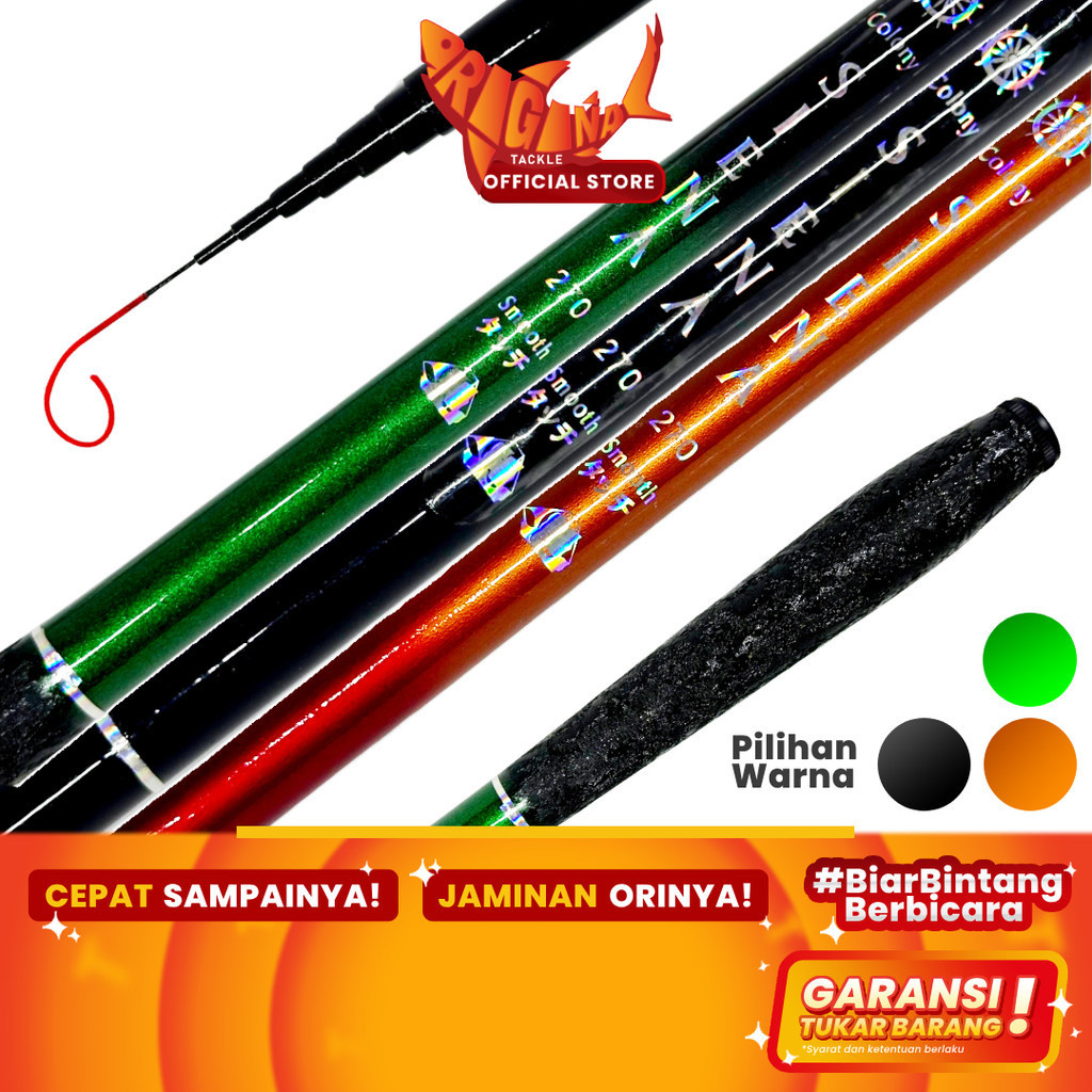 Jual Joran Pancing Pole Tegek Colony Siena Ruas Pendek Kuat Fiber 270cm ...