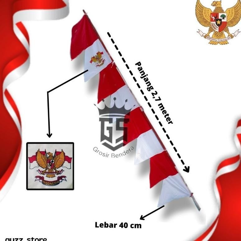 Jual Sale Bendera Umbul-Umbul Garuda (Isi 20Pcs) Viral | Shopee Indonesia