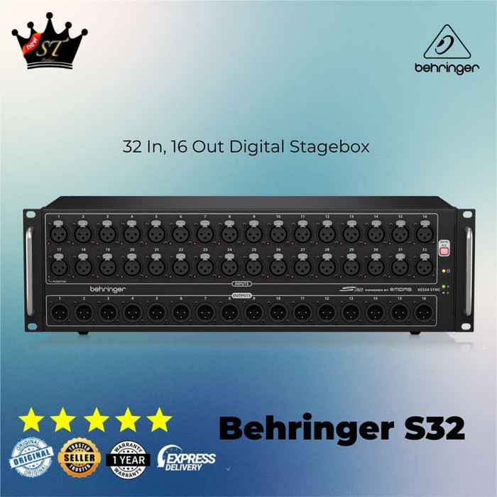 Jual Behringer S32 S-32 S 32 Snake Cable Digital Stagebox I/O Stage Box ...