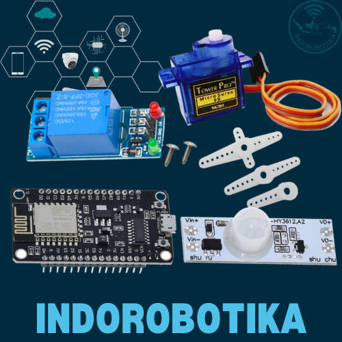 Jual iot controller bot telegram' wifi nodemcu, sensor pir, servo, relay. | Shopee Indonesia