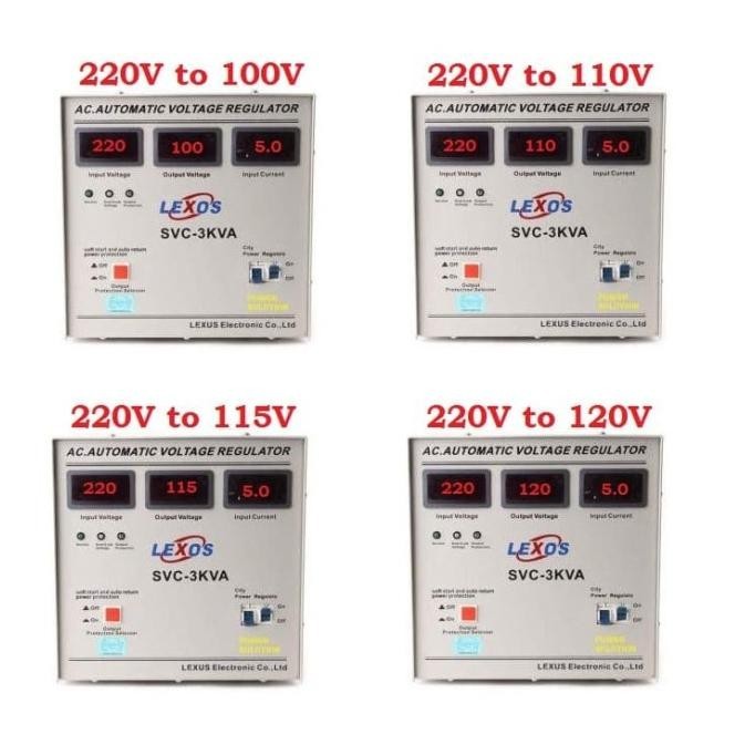 Jual Avr Transformer Step down 3000Watt 220v to 100v 110v 120v | Shopee ...