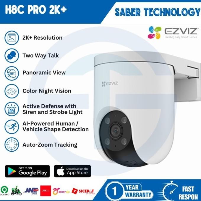 Jual EZVIZ H8C PRO 2K+ 4MP SMART HOME WIFI IP CAMERA CCTV OUTDOOR PAN ...